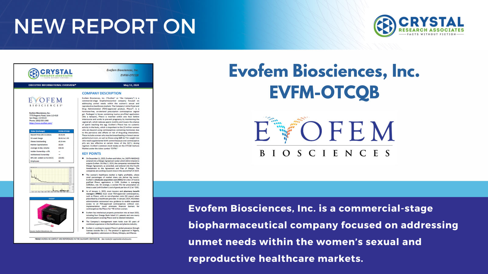 New Research on Evofem Biosciences, Inc.